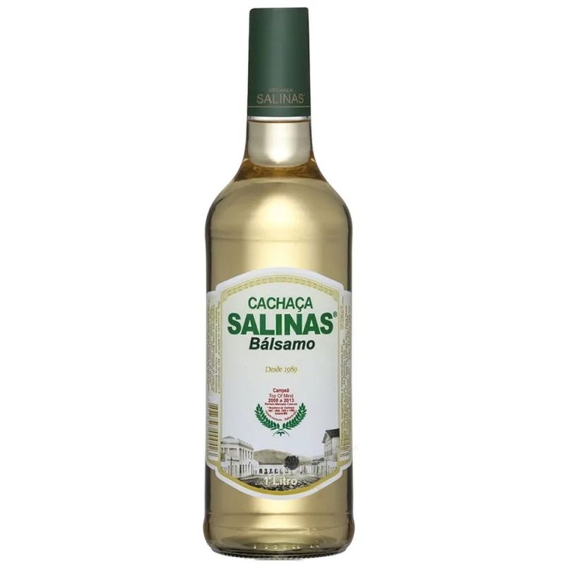 Cachaça Salinas Tradicional Bálsamo 1000ml - Cachaçaria Nacional