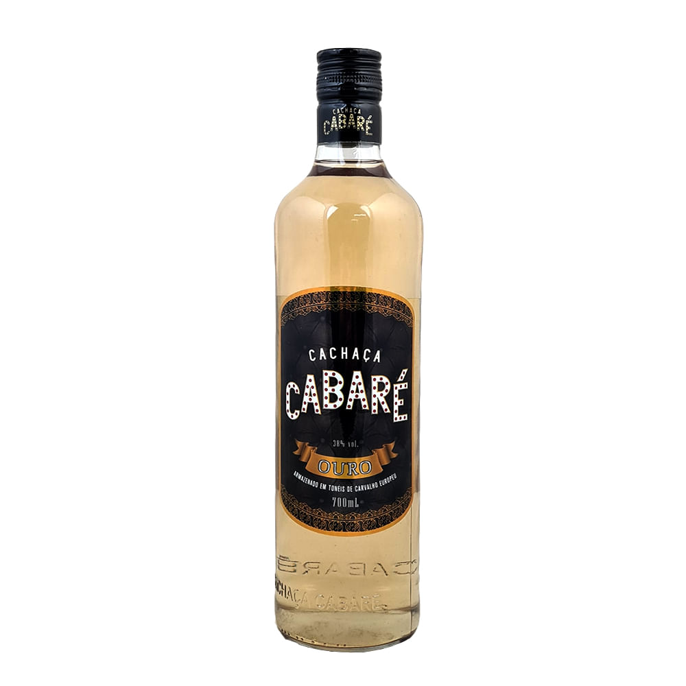 Cachaça Cabaré Ouro 700ml - Cachaçaria Nacional