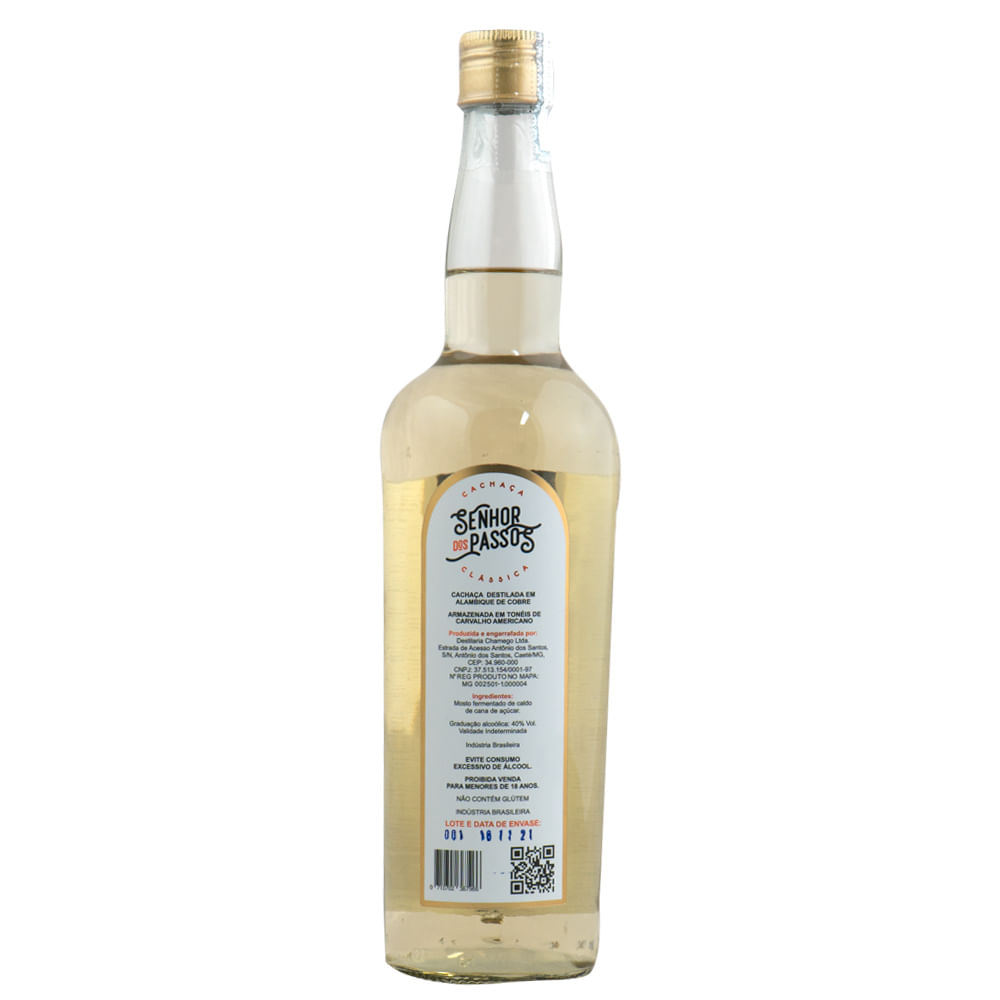 Cachaça Senhor dos Passos Carvalho Americano 700ml - Cachaçaria Nacional Cachaça Senhor dos Passos Carvalho Americano 700ml - Cachaçaria Nacional