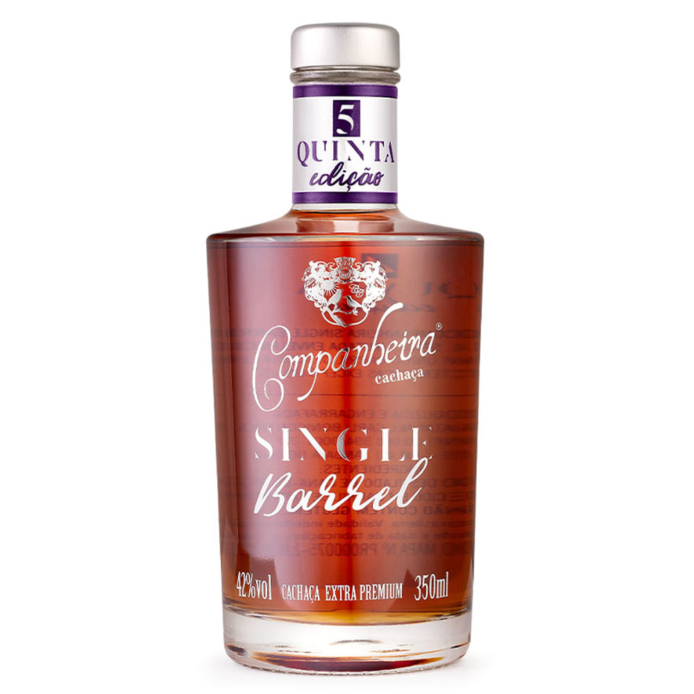 Cachaça Companheira Single Barrel Carvalho 5º Edição 350ml - Cachaçaria ...