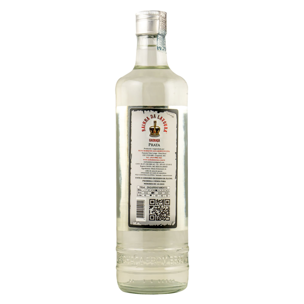 Cachaça Rainha da Lavoura Prata Amendoim 700ml - Cachaçaria Nacional